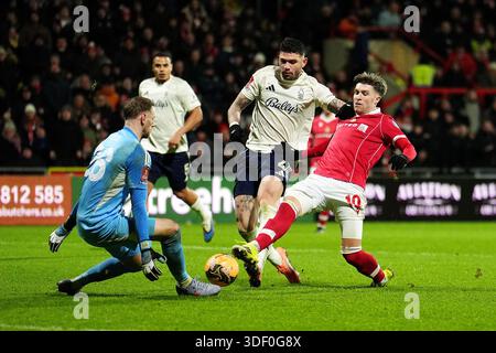 Wrexham's Josh Windass during the Emirates FA Cup third round match at ...