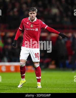 Wrexham's Josh Windass during the Emirates FA Cup third round match at ...
