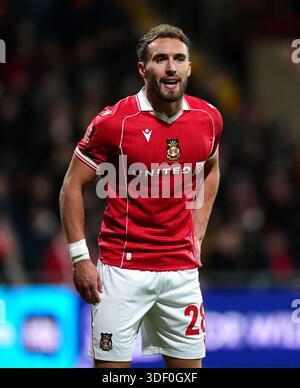Wrexham's Sam Smith during the Emirates FA Cup third round match at ...