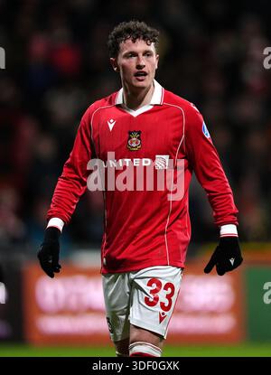 Wrexham's Nathan Broadhead during the Emirates FA Cup third round match ...