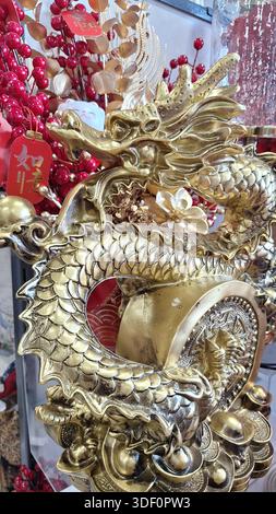 Toronto, ON, Canada - January 5, 2026: Festive lunar new year display ...