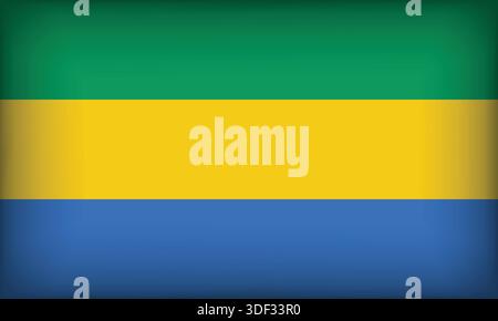 GABON Flag with Original color Stock Vector Image & Art - Alamy
