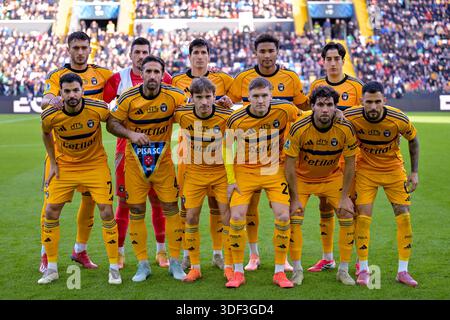 Pisa Sporting Club for team photo lined up during Udinese Calcio vs ...
