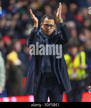 Liam Rosenior manager of Chelsea applauds home support during the ...