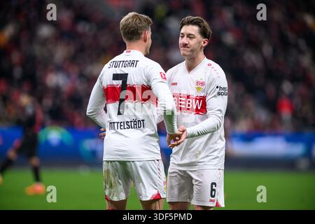Angelo Stiller (Stuttgart) Leverkusen, January 10, 2026, Soccer ...