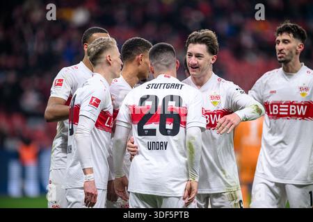 Angelo Stiller (Stuttgart) Leverkusen, January 10, 2026, Soccer ...