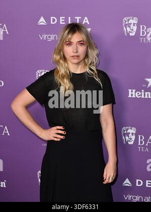 Imogen Poots attends the 2026 BAFTA Tea Party at Four Seasons Hotel Los ...