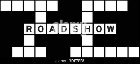 Alphabet letter in word exhibition on crossword puzzle background Stock ...