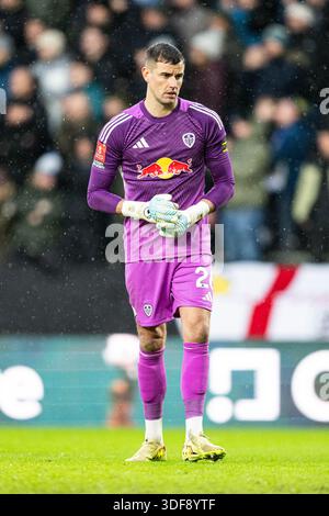 Derby, UK. 11th Jan, 2026. Wilfried Gnonto of Leeds United celebrates ...