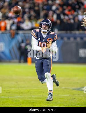 January 18, 2026: Chicago Bears quarterback Caleb Williams (18) walks ...