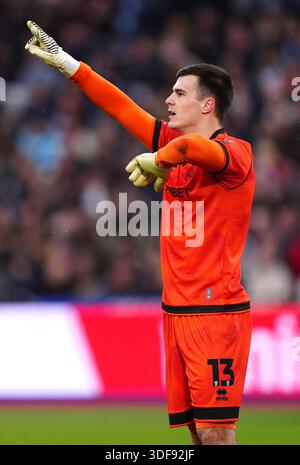 Joe Walsh, Goalkeeper of Queens Park Rangers warms up during the Stoke ...