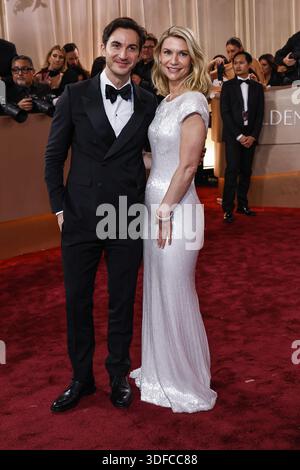 Claire Danes and Daniel Pearle attending the 83rd Golden Globes awards ...