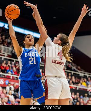 Duke forward Toby Fournier (35) look on during the first half against ...