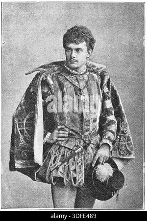 Portrait of Josef Kainz (role in the drama Don Carlos) - an Austrian ...