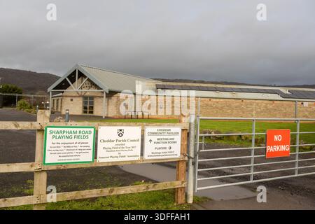 January 2026 - Cheddar Community Pavilion with Parish Council Signs ...