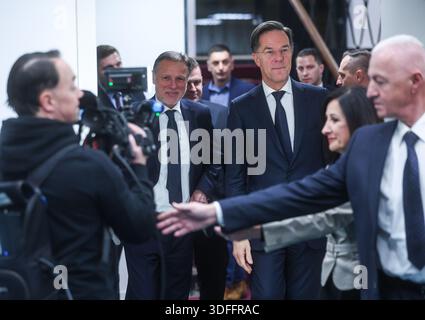 Zagreb, Croatia. 12th Jan, 2026. NATO Secretary General Mark Rutte and ...