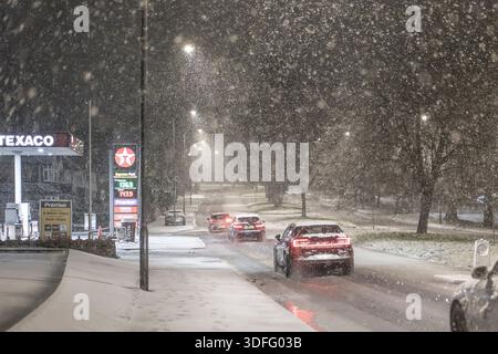 Kidderminster, UK. 8th January, 2026. UK weather: Storm Goretti brings ...