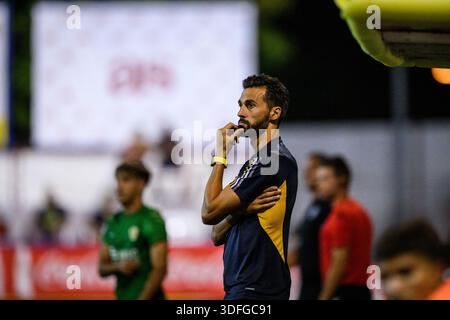 Real Madrid new coach Alvaro Arbeloa attends a training session at the ...