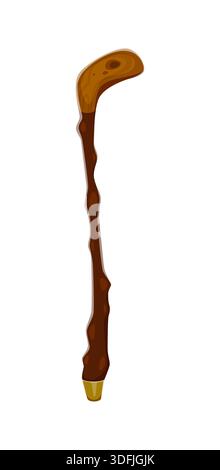 Cartoon Irish shillelagh, wooden walking stick Stock Vector Image & Art ...
