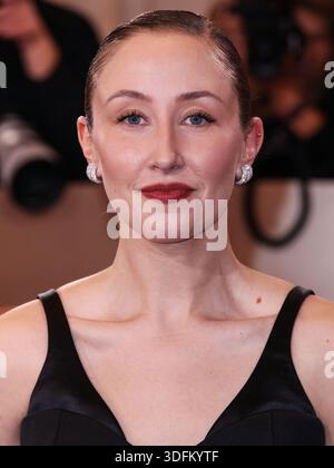 Erin Doherty arrives at the 83rd Golden Globes on Sunday, Jan. 11, 2026 ...