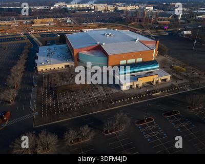 Aerial view of LJVM Coliseum captures Winston-Salem’s 14,665-seat arena ...