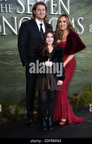 Peter Claffey (l), Holly McGinn (c) and Ally McGinn (r) attend the red ...
