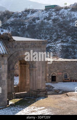 Tatev, Armenia - January 08, 2026: Main gate and defensive walls of ...