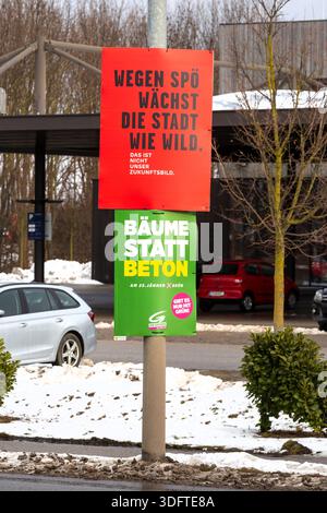 Wahlplakat der ÖVP und SPÖ anlässlich der Gemeinderatswahl in Graz am ...