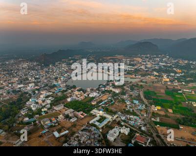 View of Rural Landscape and Distant Cityscape in Ninh Binh, Vietnam ...