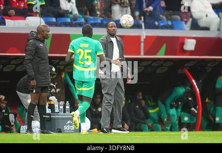 Tangier Stadium, Tangier, Marocco. 14th Jan, 2026. Lamine Camara of ...