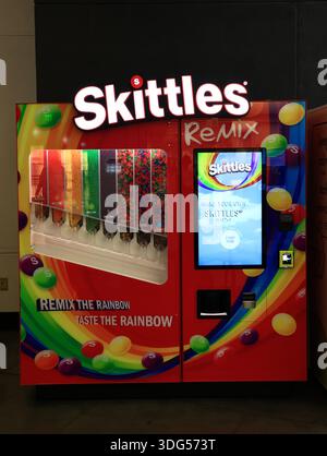 Skittles candy vending machine Stock Photo - Alamy