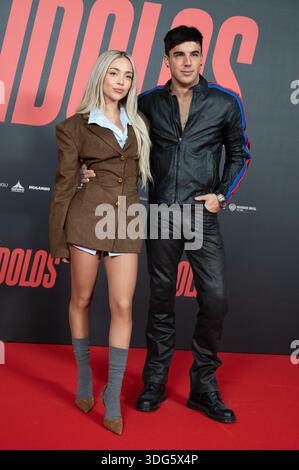 Oscar Casas and Ana Mena during the presentation in Madrid of the film ...