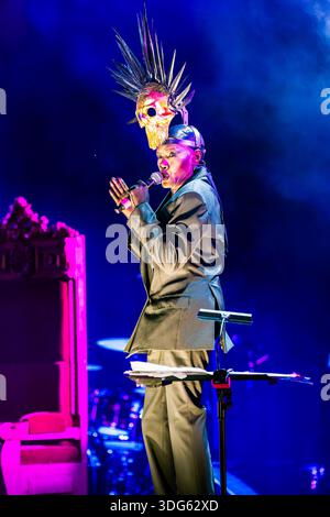 Grace Jones performing at the Montreux Jazz Festival in Montreux ...
