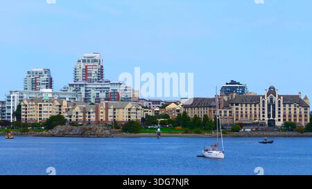 Panoramic of Inner harbor in Victoria, British Columbia, Canada Stock ...