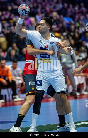 24 January 2026, Denmark, Herning: Handball, Men, European Championship ...