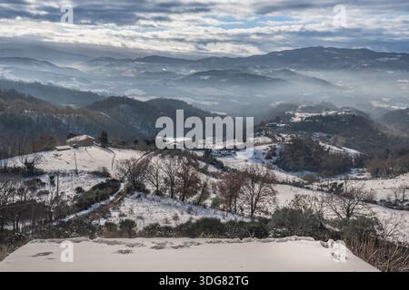 Winter After Snowfall European Countryside Stock Photo - Alamy