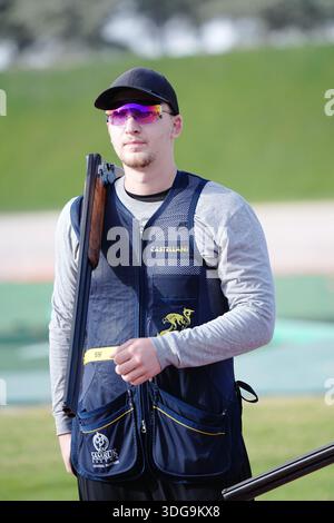 Shooters competing in the men’s and women’s skeet individual events at ...