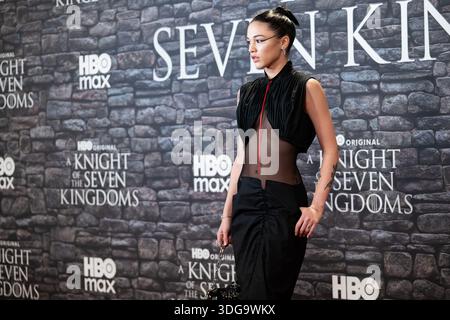 Maria Esposito attends the Italian Premiere of "A Knight of the Seven ...