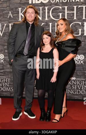 Peter Claffey, Ally McGinn und Holly Mc Ginn bei der Premiere der HBO ...