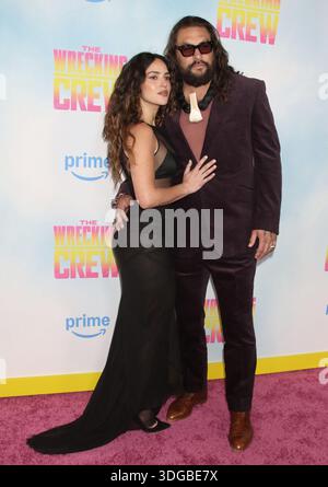 Jason Momoa and Adria Arjona attend the Supergirl UK Sneak Peak Event ...
