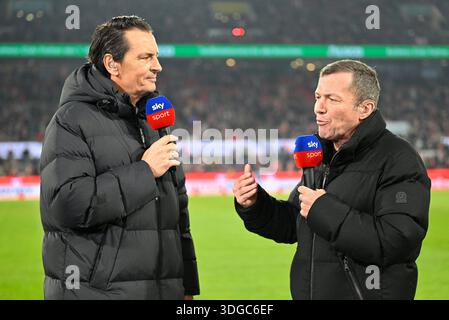 From left: Moderator Sebastian Hellmann (Sky), TV expert Julia Simic ...