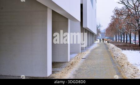 Warsaw, Poland. 15 January 2026. Winter in park in Warsaw city centre ...