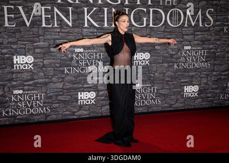 Maria Esposito attends the Italian Premiere of "A Knight of the Seven ...