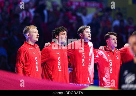 Nordmazedonien bei Nationalhymne DEN, Nordmazedonien vs. Portugal ...