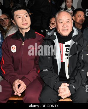 Chinese table tennis player Ma Long attends an event at Fudan ...