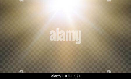 Heart line. Sunshine light ray. Black beam isolated on white background ...