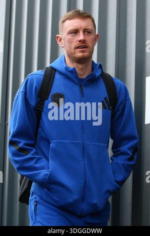 Sean Longstaff of Leeds United arrives during the Premier League match ...