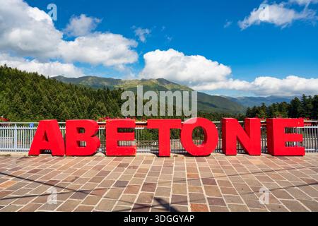 landscape of the abetone mountains in summer, Pistoia, Tuscany, Italy ...