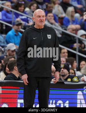 Butler head coach Thad Matta gestures during the first half of an NCAA ...