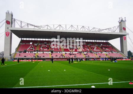 U-Power Stadium during the Italian championship Serie B football match ...